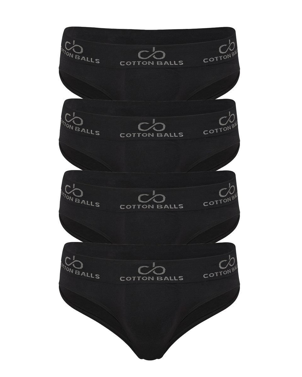 Seamless Swagger Brief - 4 Set – Cotton Balls