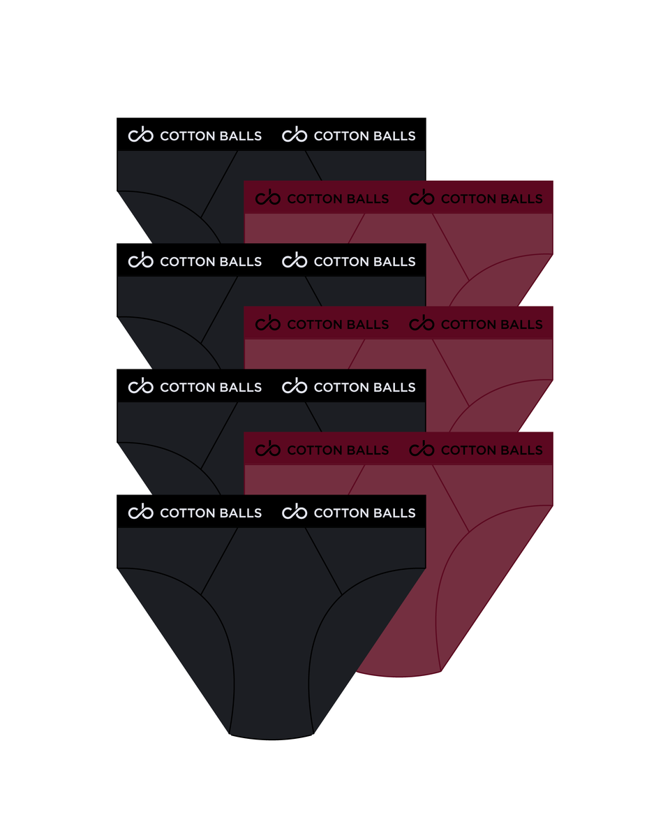 Comfort Cruiser Brief Mixed - 7 Set – Cotton Balls